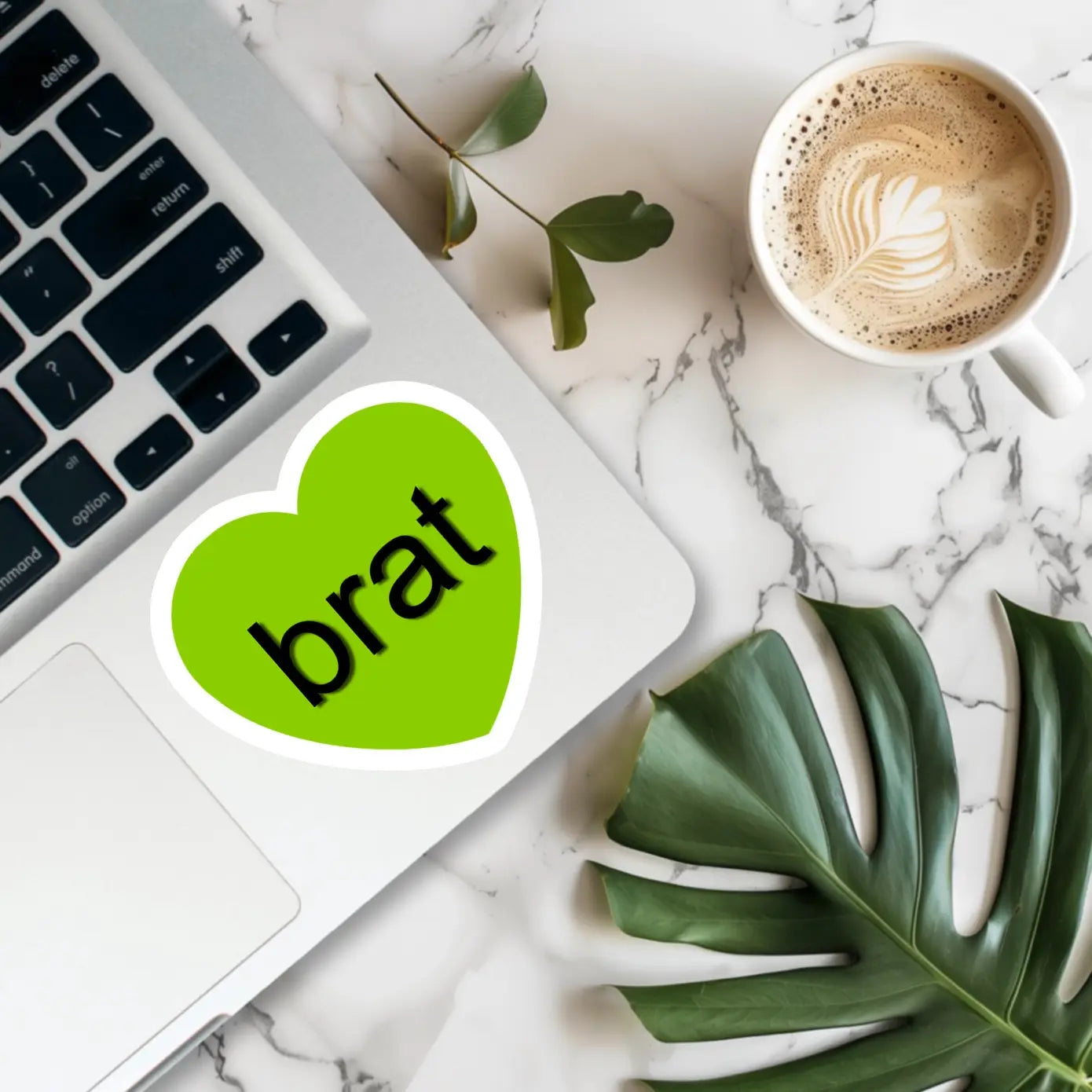 Brat Heart Sticker – Habitat Plants + Coffee