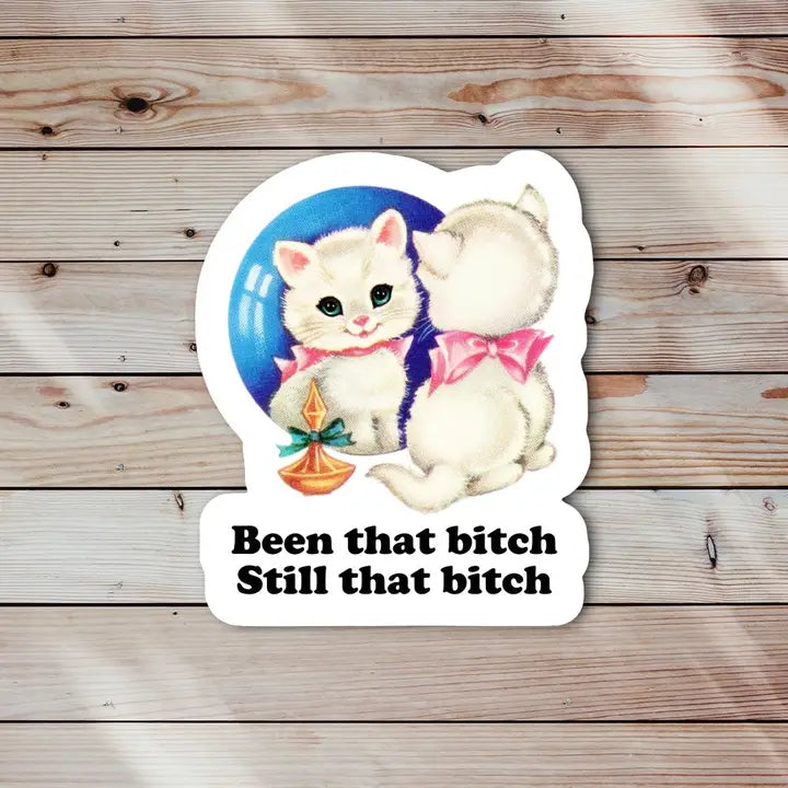Cat Still That B*tch Sticker – Habitat Plants + Coffee